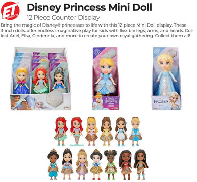 Disney Princess Mini Doll 12pc