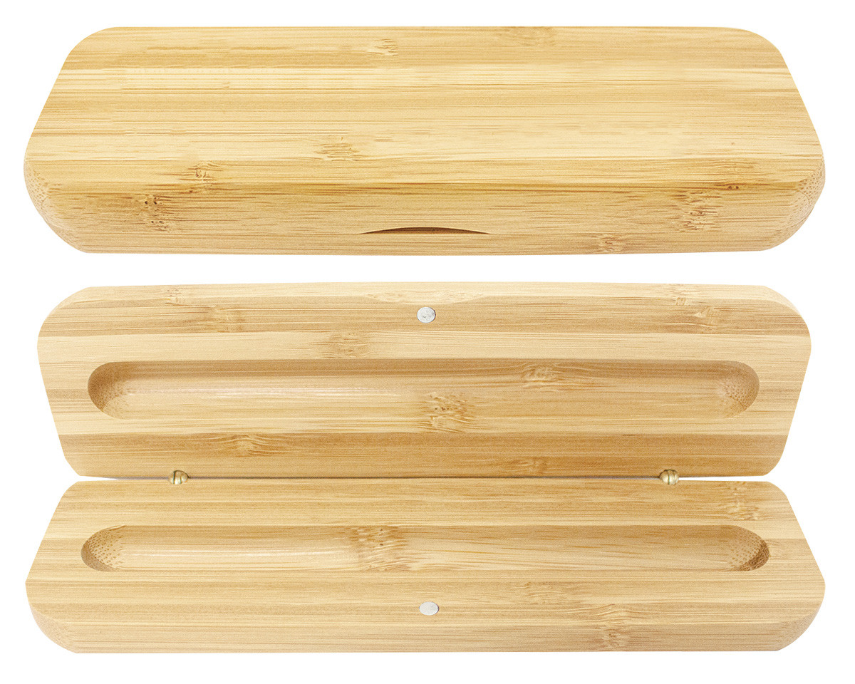 Bamboo Pen Box – Single - Trophy Innovations