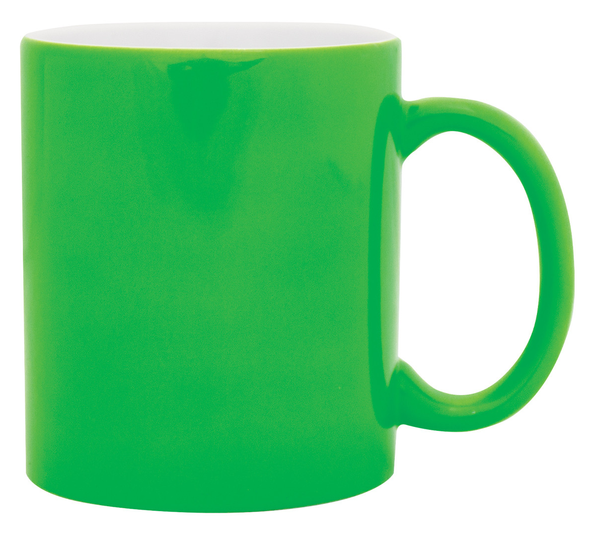 Laserable Bright Green Mug 325ml - Trophy Innovations
