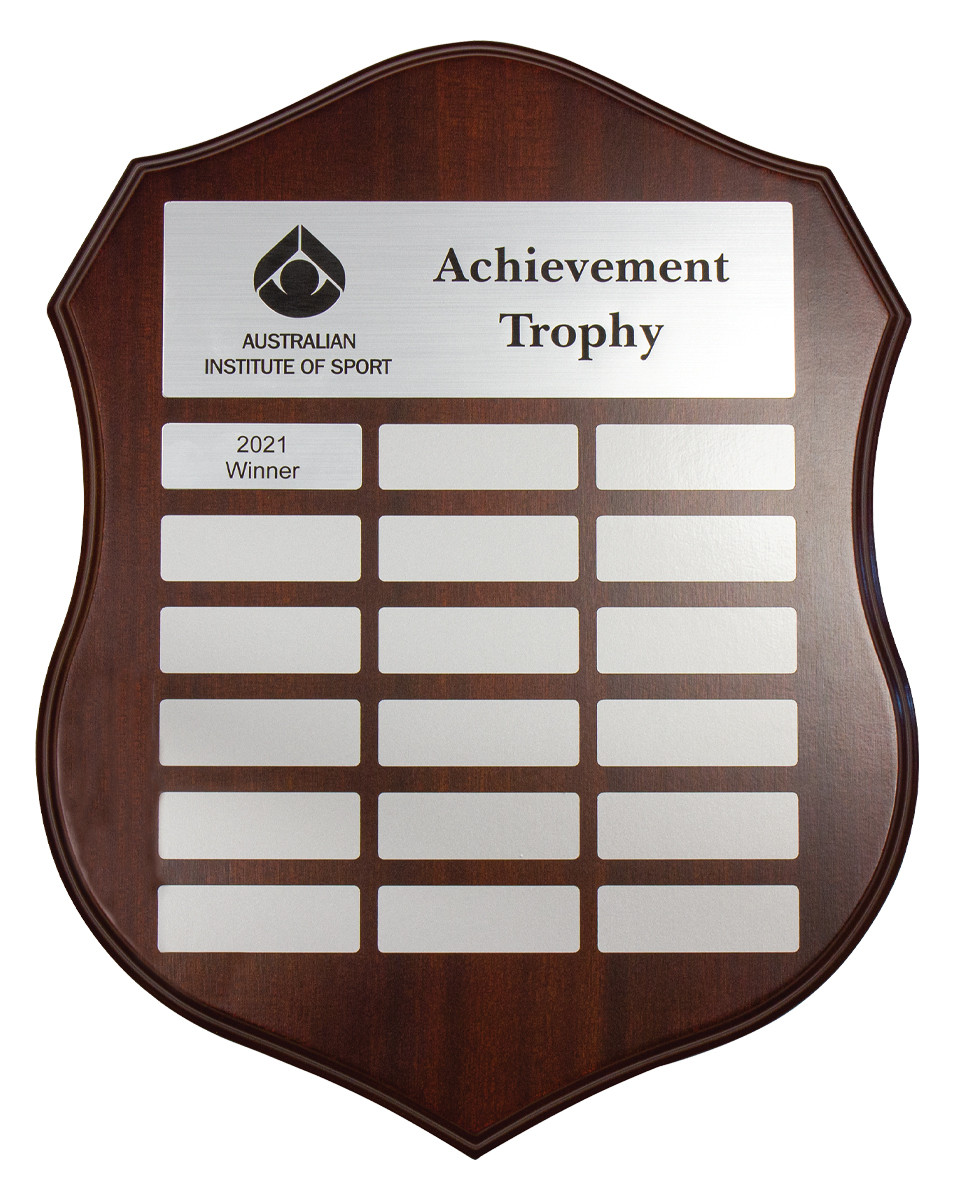 Shield Perpetual Silver 400mm - Trophy Innovations
