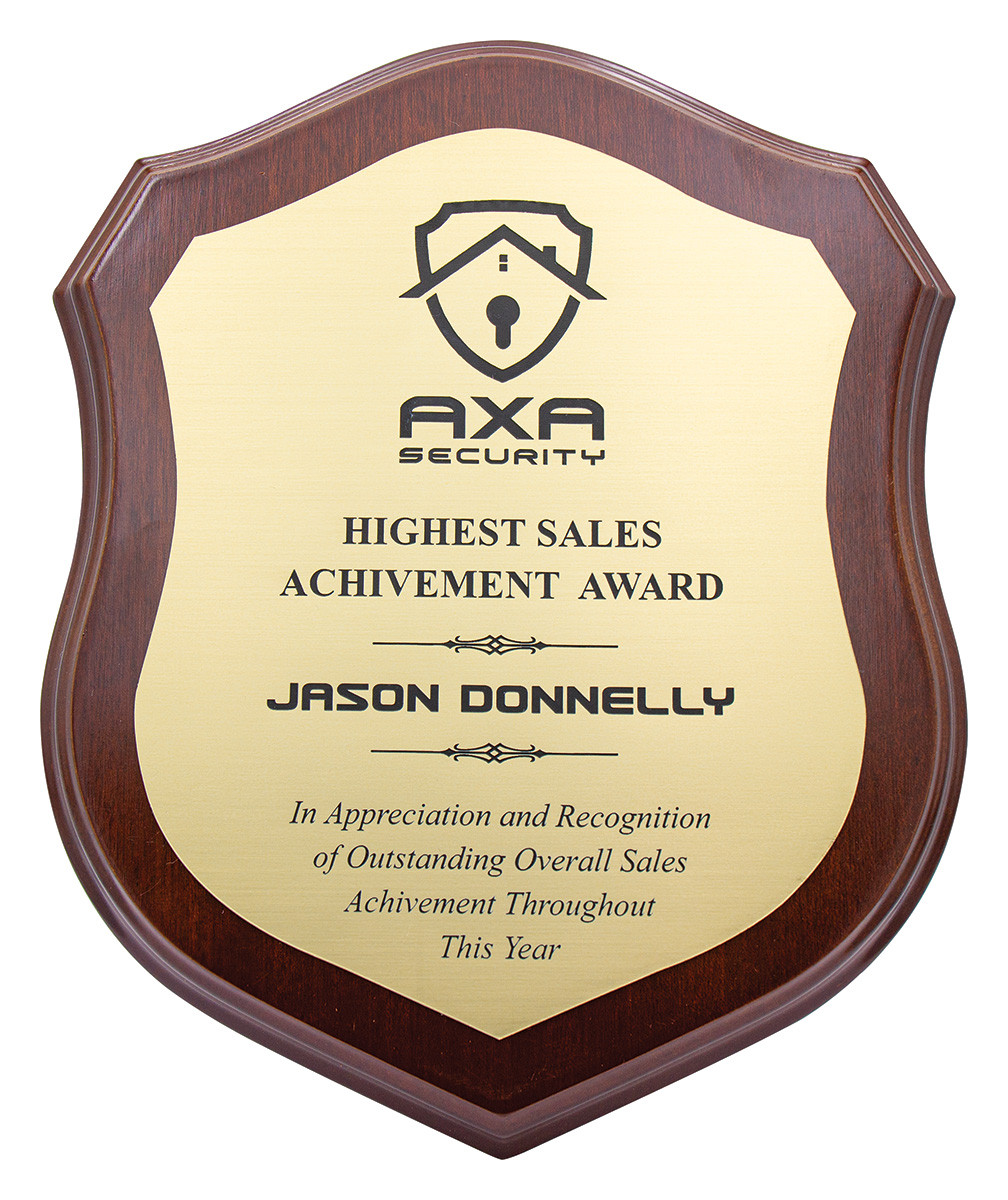 Engraved Shield Award 210mm - Trophy Innovations