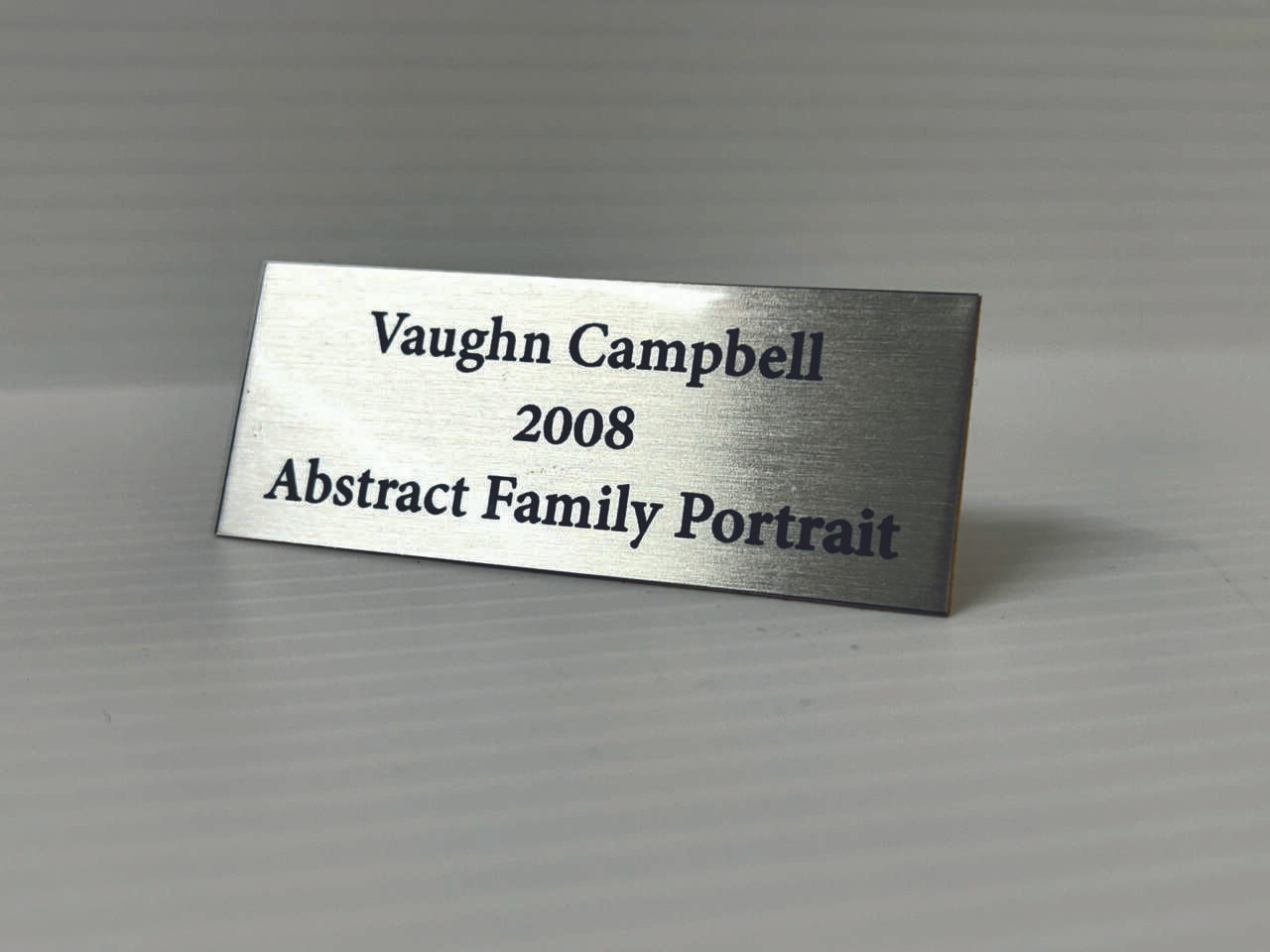 Aluminium Sublimation Plaque Silver 75x30mm - Trophy Innovations