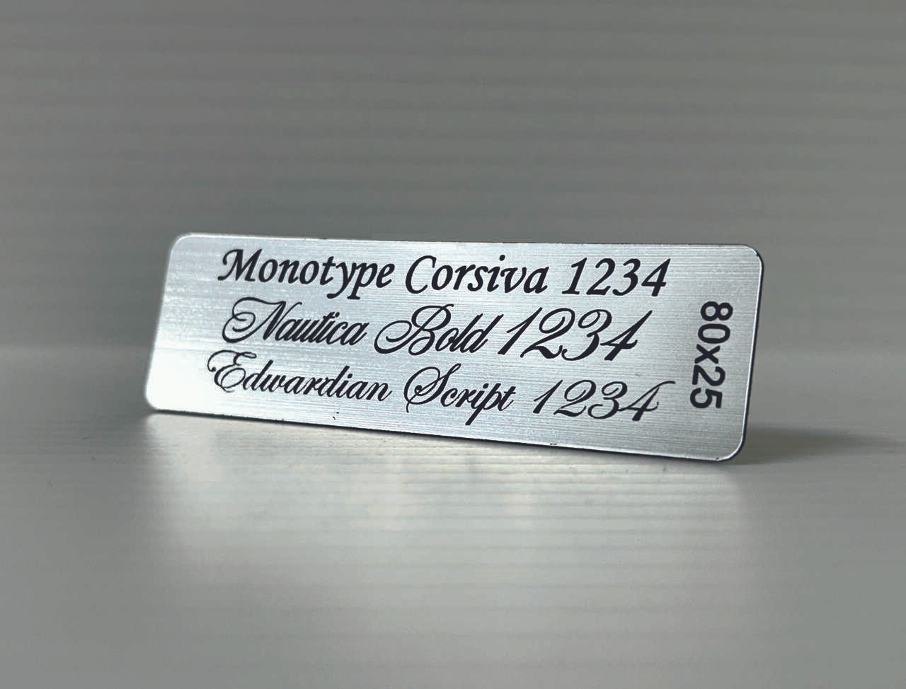 Trophy Plaque Silver 80x25mm - Trophy Innovations