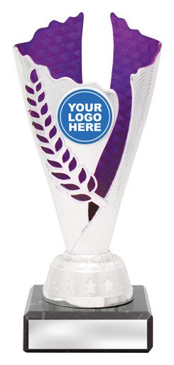 Spirit Cup Silver / Purple - Trophy Innovations