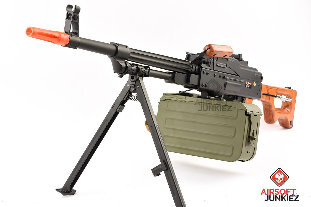Airsoftjunkiez Custom Hpa Pkm Automatic Weapon Airsoft Machine Gun