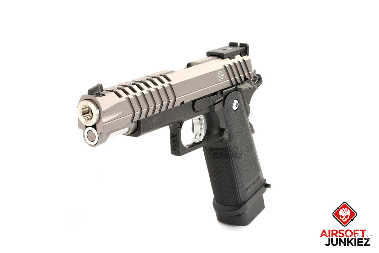 Airsoftjunkiez Custom Edge 5.1 Grey Skull - AirsoftJunkiez.com