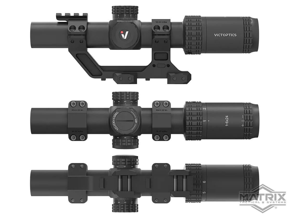 Matrix S6 1-6x24 LPVO SFP Rifle Scope w/ High Picatinny Mount - Vector ...
