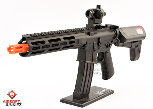 Krytac Full Metal Alpha CRB Airsoft AEG Rifle BLACK - AirsoftJunkiez.com