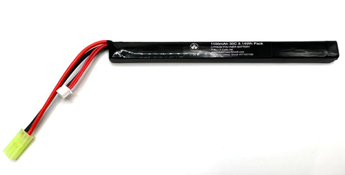 HPA 11.1V STICK AK 1100 MAH 30/50C BURST LIPO BATTERY - AirsoftJunkiez.com