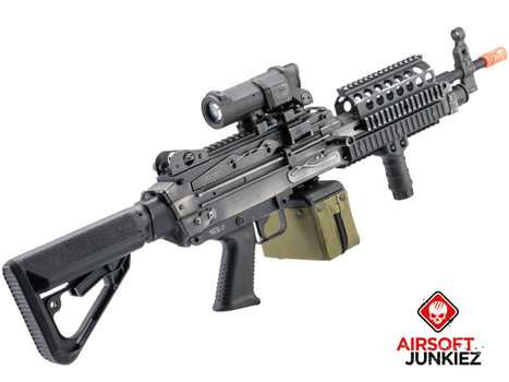 A&K x SP Systems FN Licensed MK46 Mod.1 LMG AEG | Battle Worn Black ...