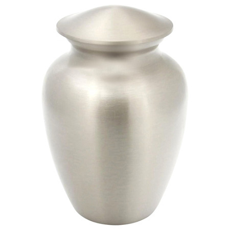 Classic Three Bands Cremation Urn for Ashes in Pewter