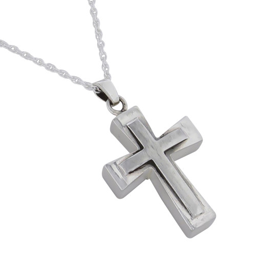 Cremation Cross Necklace | Cross Cremation Jewelry