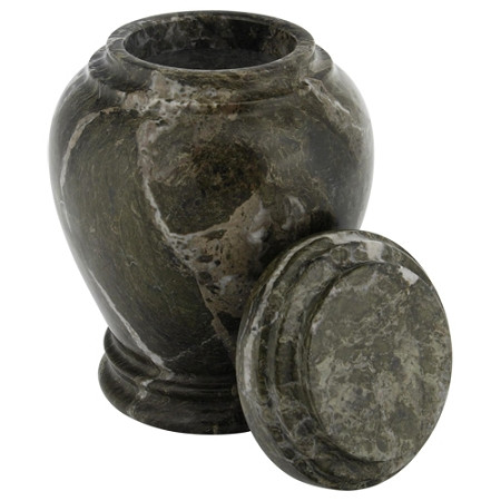 Empire Green Marble Extra Small Urn for Ashes