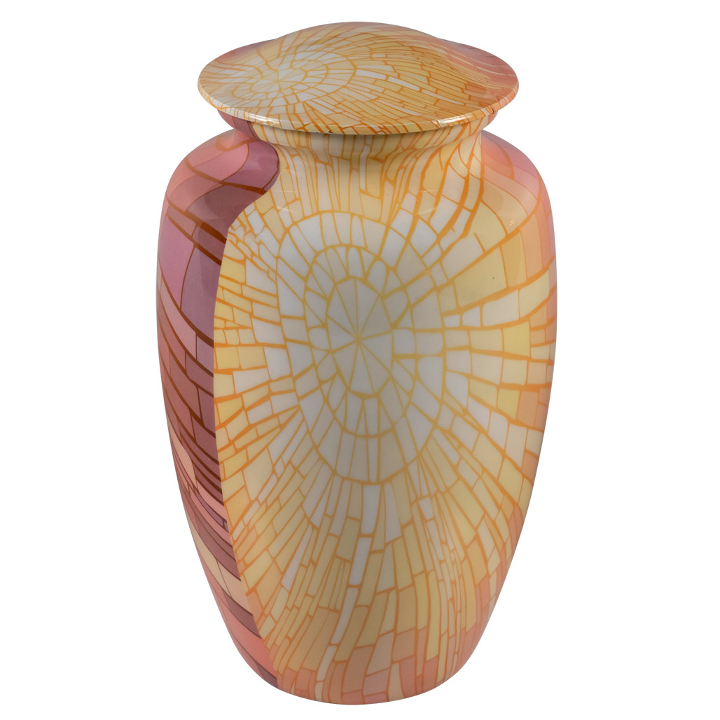 Sunburst Cremation Urn for Ashes