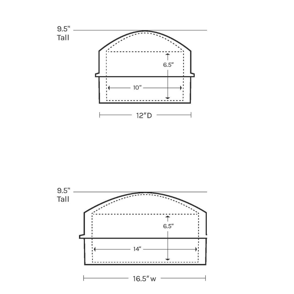 Crowne Single Urn Vault in Gray