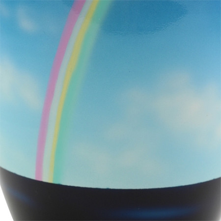 Rainbow | Aluminum Cremation Urn for Human Ashes in Blue