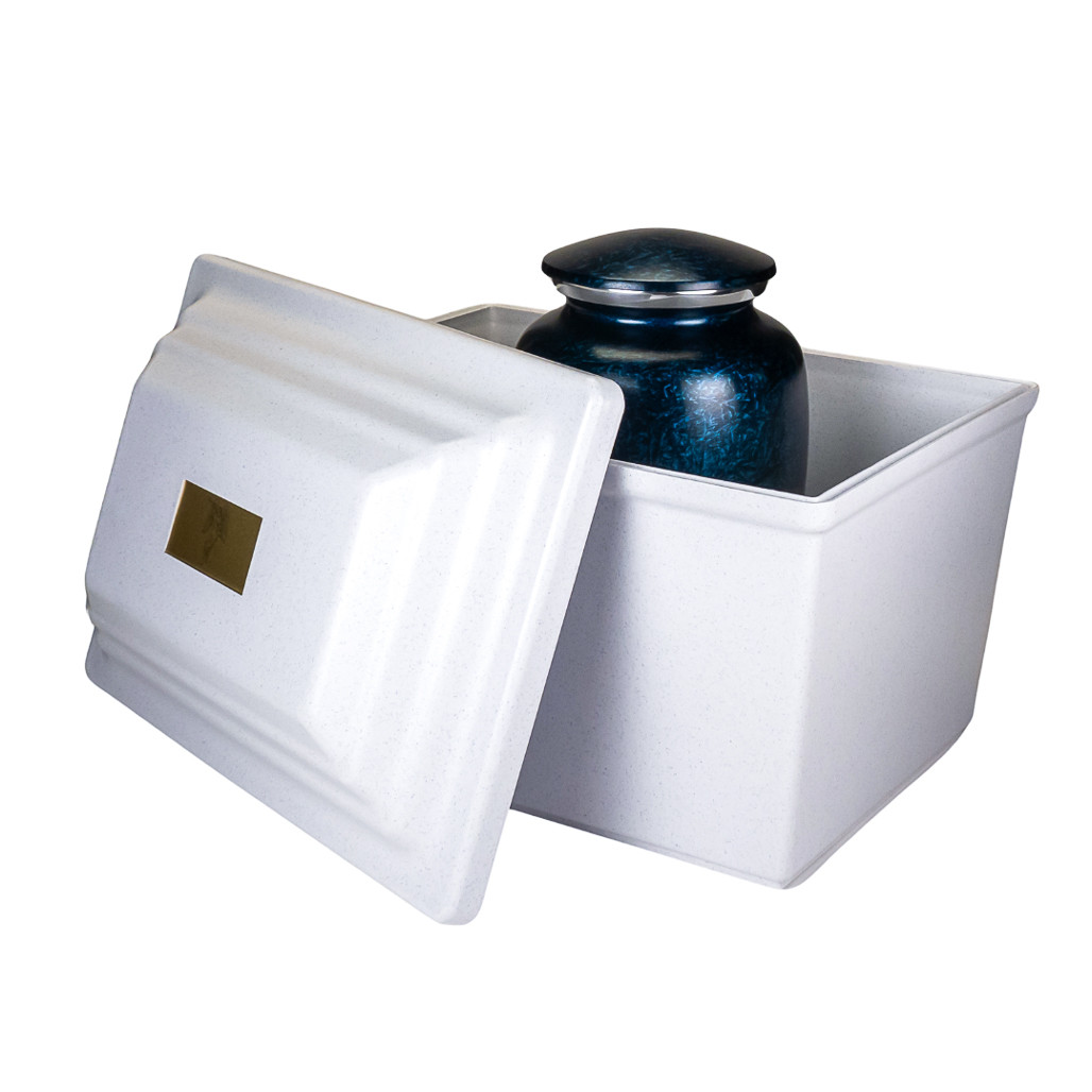 Fortress Urn Vault in White | Burial Vaults