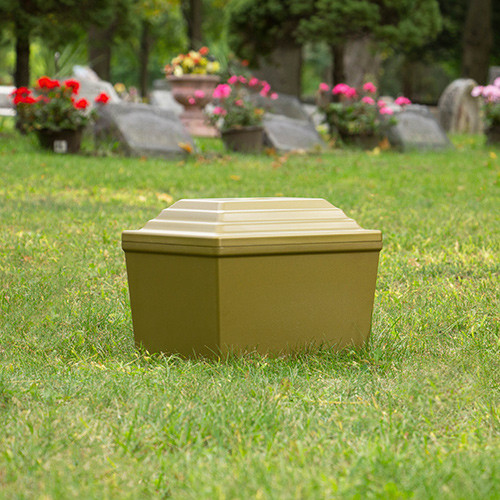 Fortress Urn Vault - Gold | Ground Burial Urn Vaults