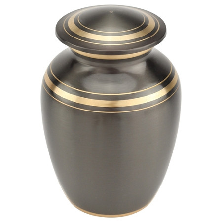 Dignity Gray Extra Small Urn for Ashes | Brass & Metal Urns
