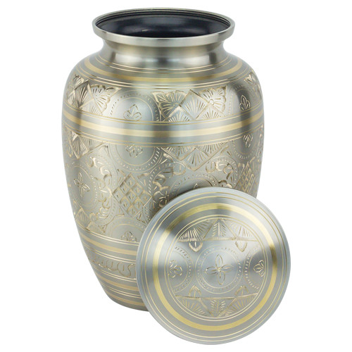 Platinum Elegance Extra Large Brass Cremation Urn