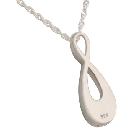 Infinity Pendant and Necklace for Ashes | Remembrance Jewelry for Ashes