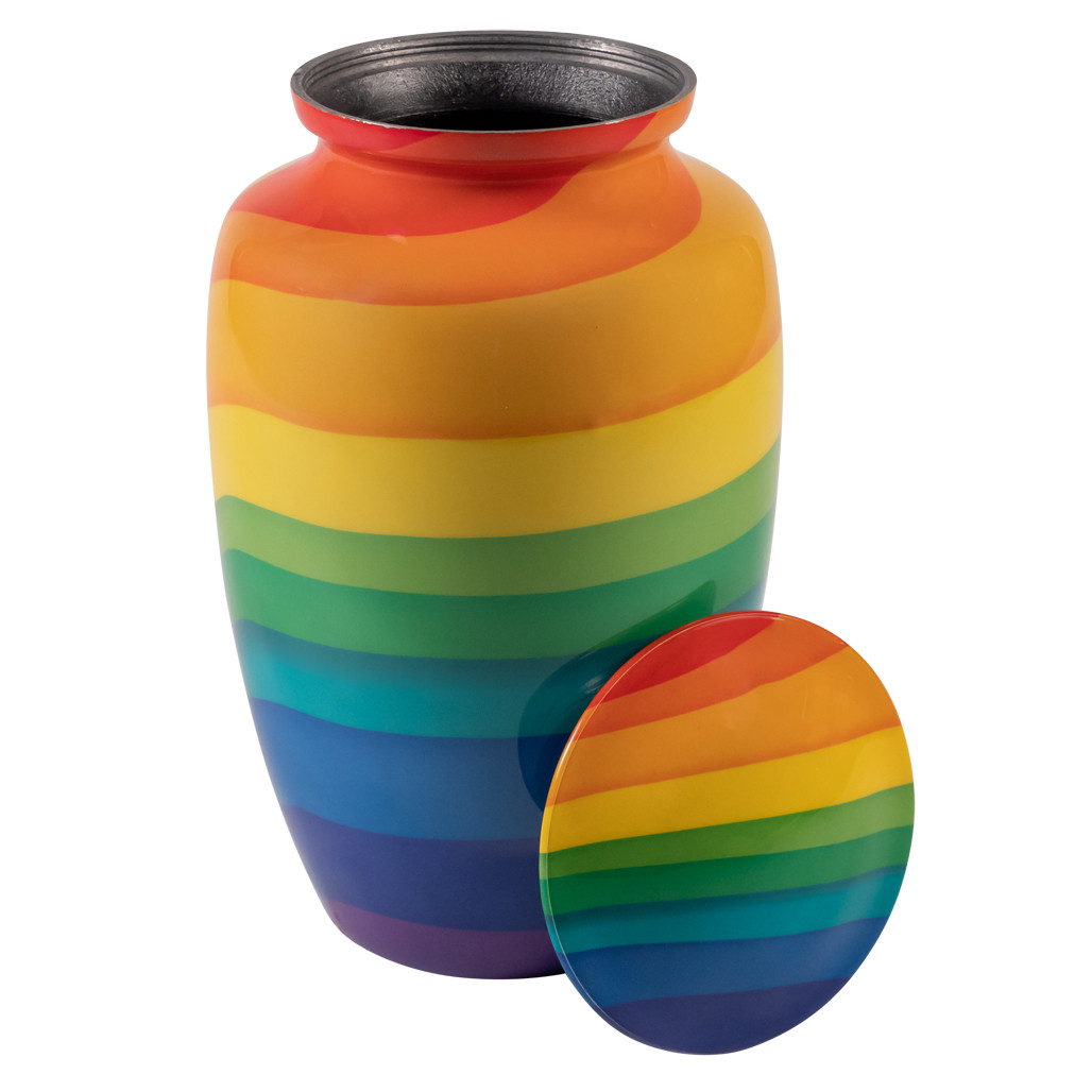 Rainbow Wave Cremation | LGBTQ Pride Urn for Ashes