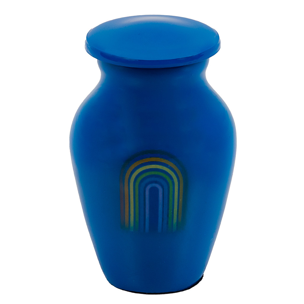 Bright Rainbow Keepsake Urn | LGBTQ Pride Mini Urn for Ashes