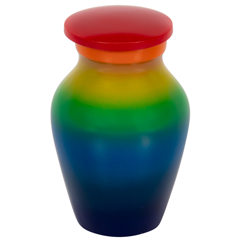 True Rainbow Keepsake Urn | Small Urn for Ashes
