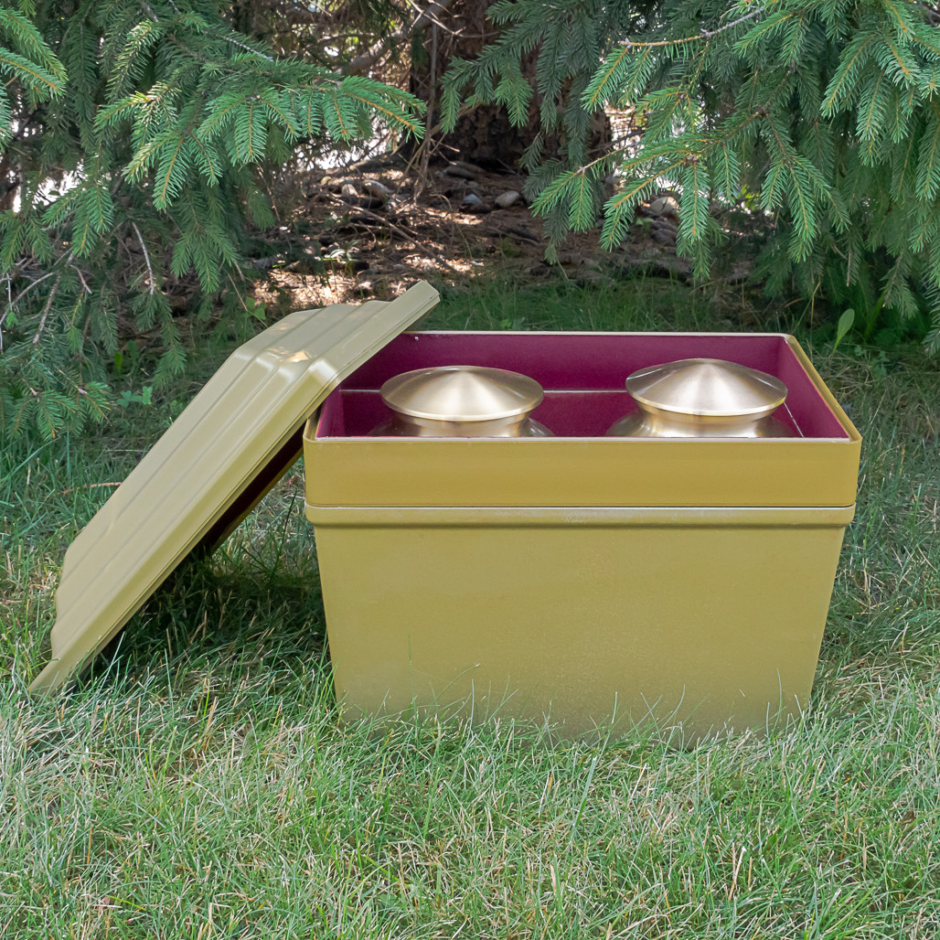 Fortress Urn Vault Double - Gold | Ground Burial Urn Vaults