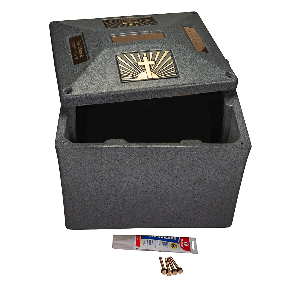 Tyton Graystone Double Urn Vault - Cross & Ray | Vaults for Two Urns