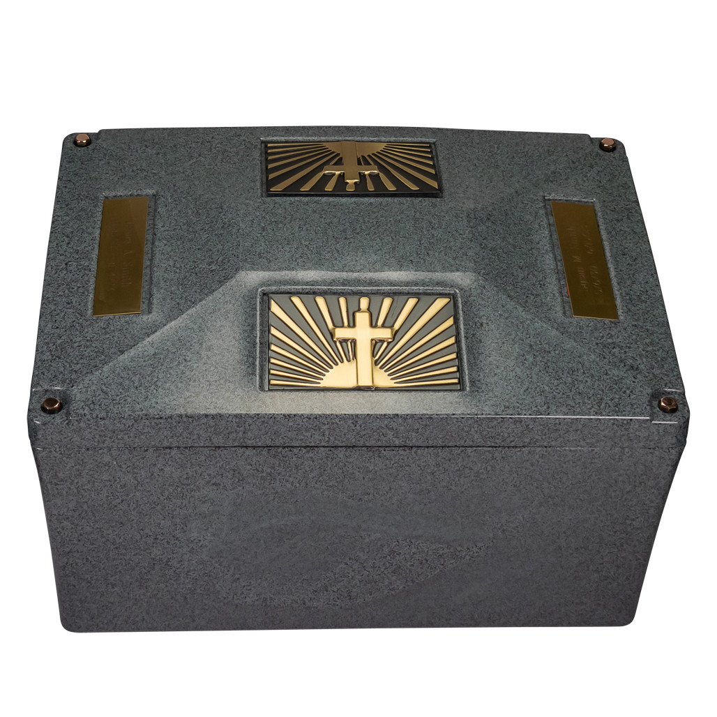 Champion Graystone XL Urn Vault - Cross & Ray | Burial Vaults