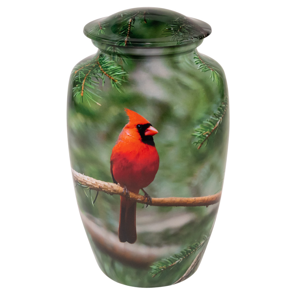 Cardinal Cremation Urn | Adult Urn for Ashes