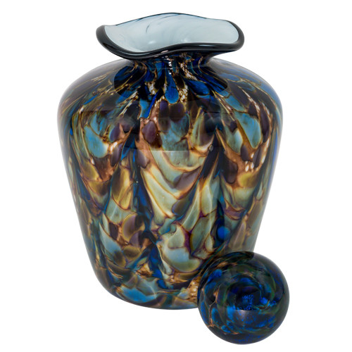Sera Hand Blown Glass Urn for Ashes | Glass Urns
