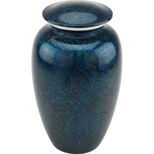 Starry Night Blue Urn for Ashes Medium
