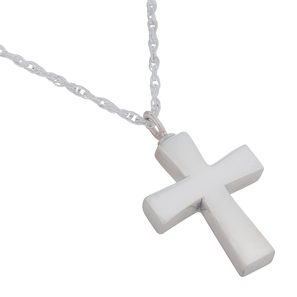Cremation Cross Necklace | Cross Cremation Jewelry