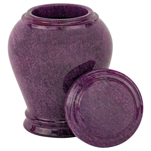 Purple Marble Extra Small Urn for Ashes