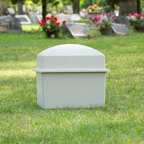 Crowne Double Urn Vault in Gray