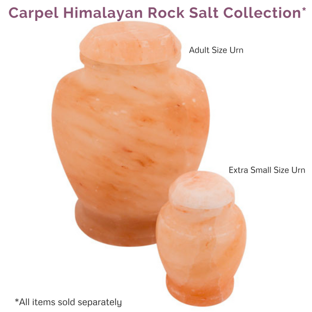 Carpel Himalayan Rock Salt Biodegradable Urn for Ashes
