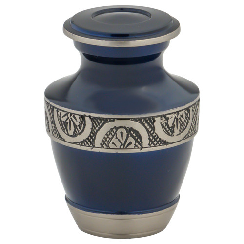 Basic Urn Vault - Navy Blue for Ground Burial