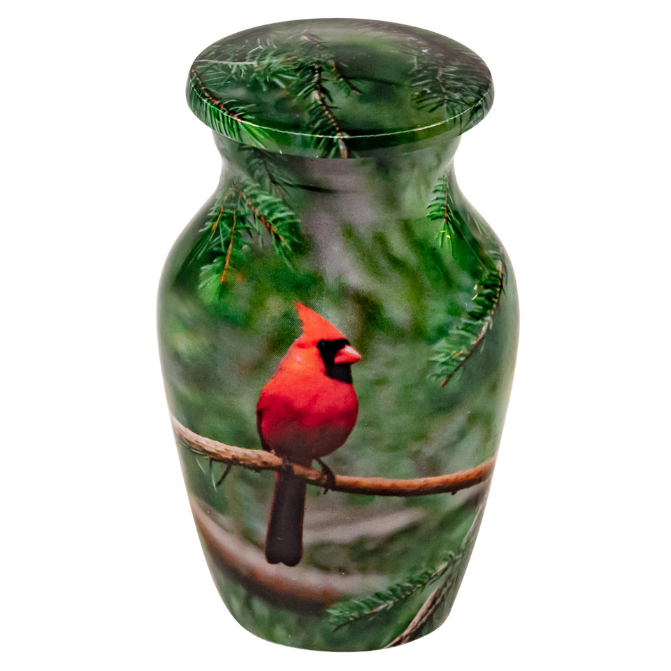 Cardinal Keepsake Urn | Mini Urn for Ashes