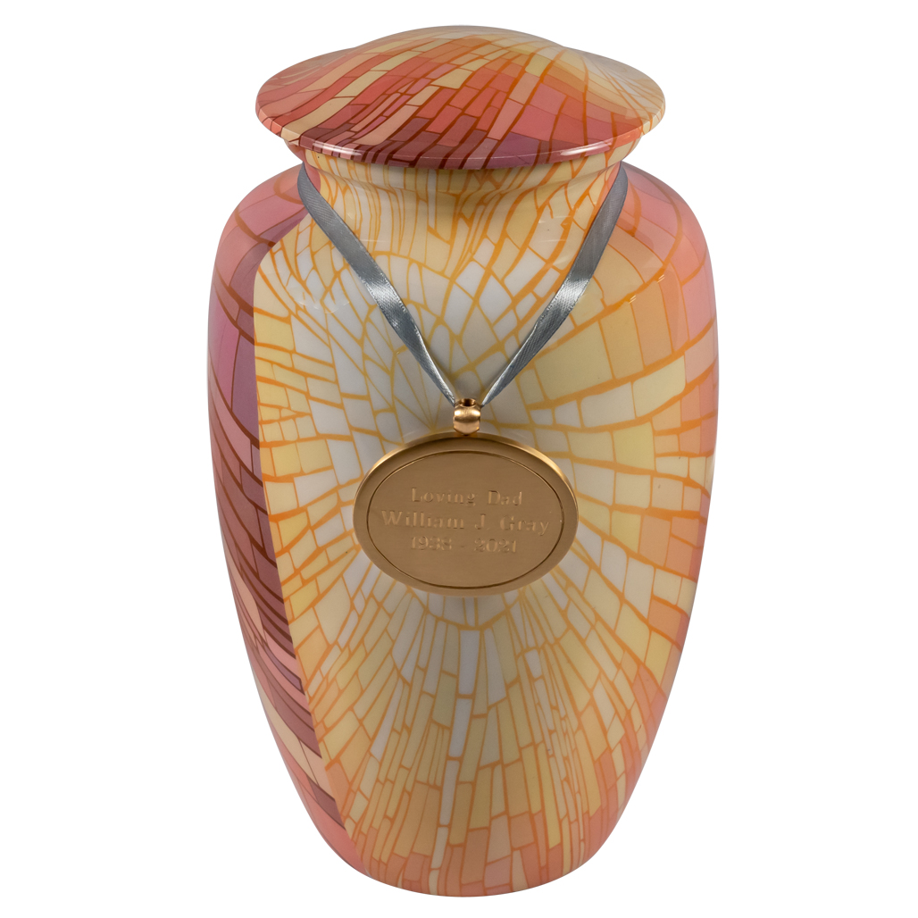 Sunburst Cremation Urn for Ashes