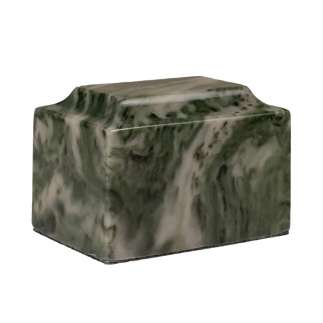 Emerald Classic Cultured Marble Keepsake Urn | Mini Urn for Ashes