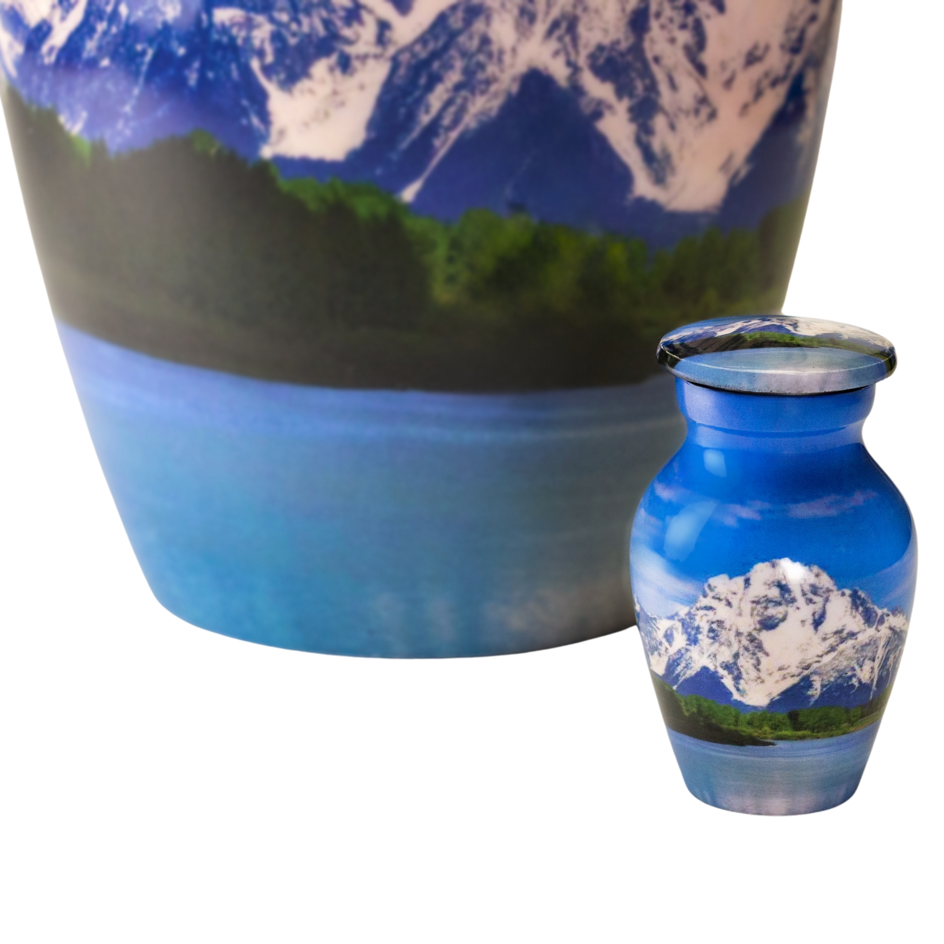 Mountain View Keepsake Urn | Mini Urn for Ashes
