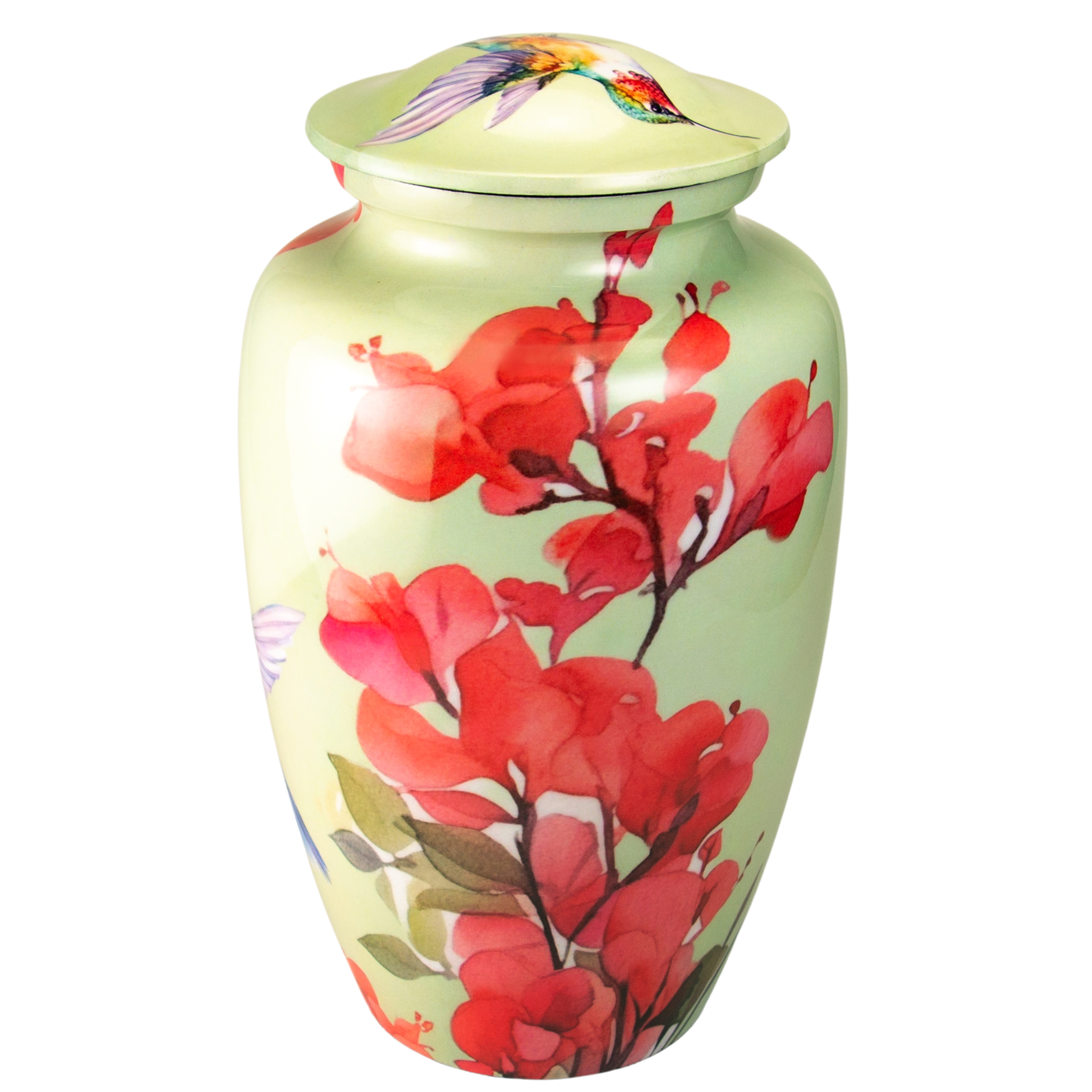 Hummingbird in Nature Cremation Urn | Adult Urn for Ashes