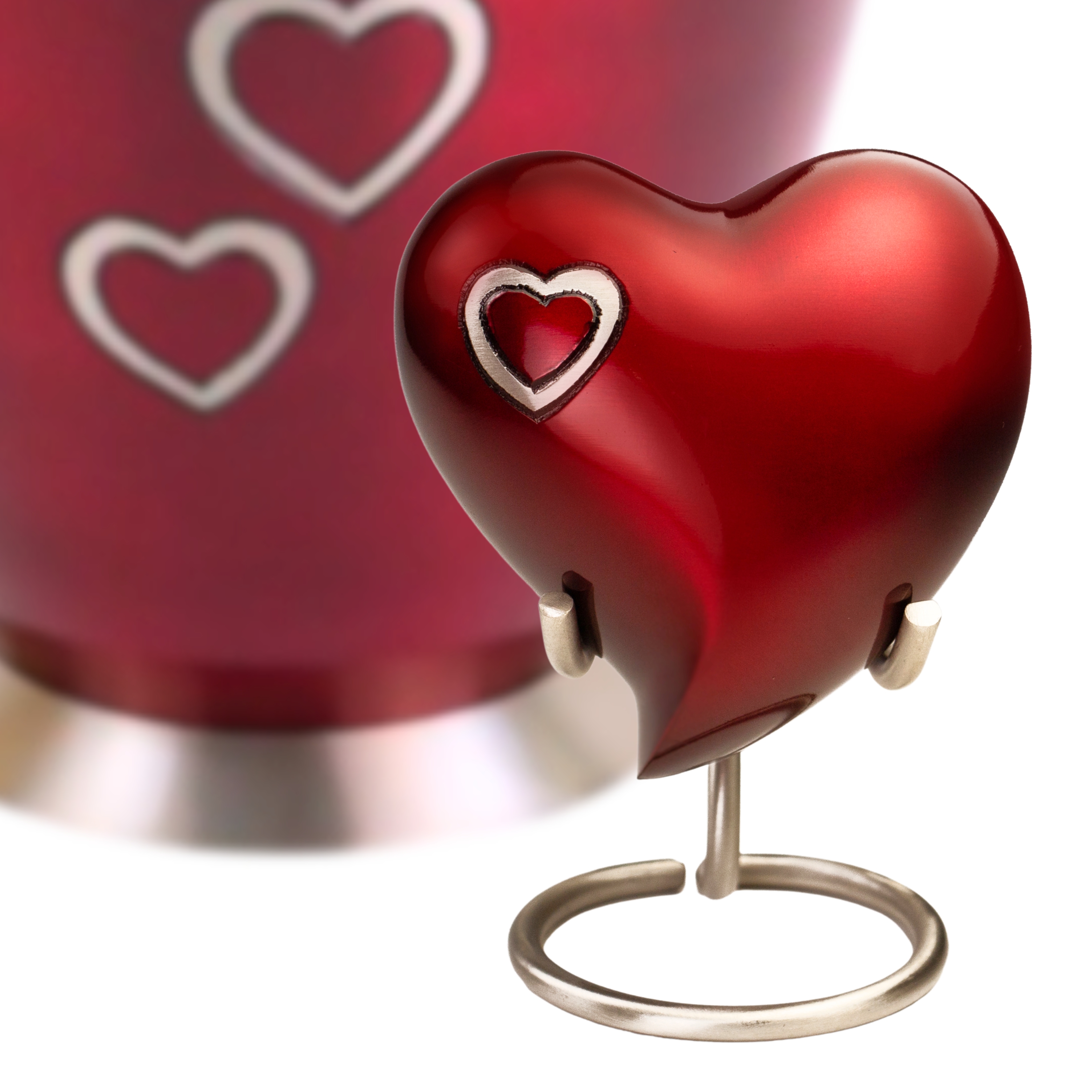 Loving Hearts Heart Keepsake Urn | Mini Urn for Ashes