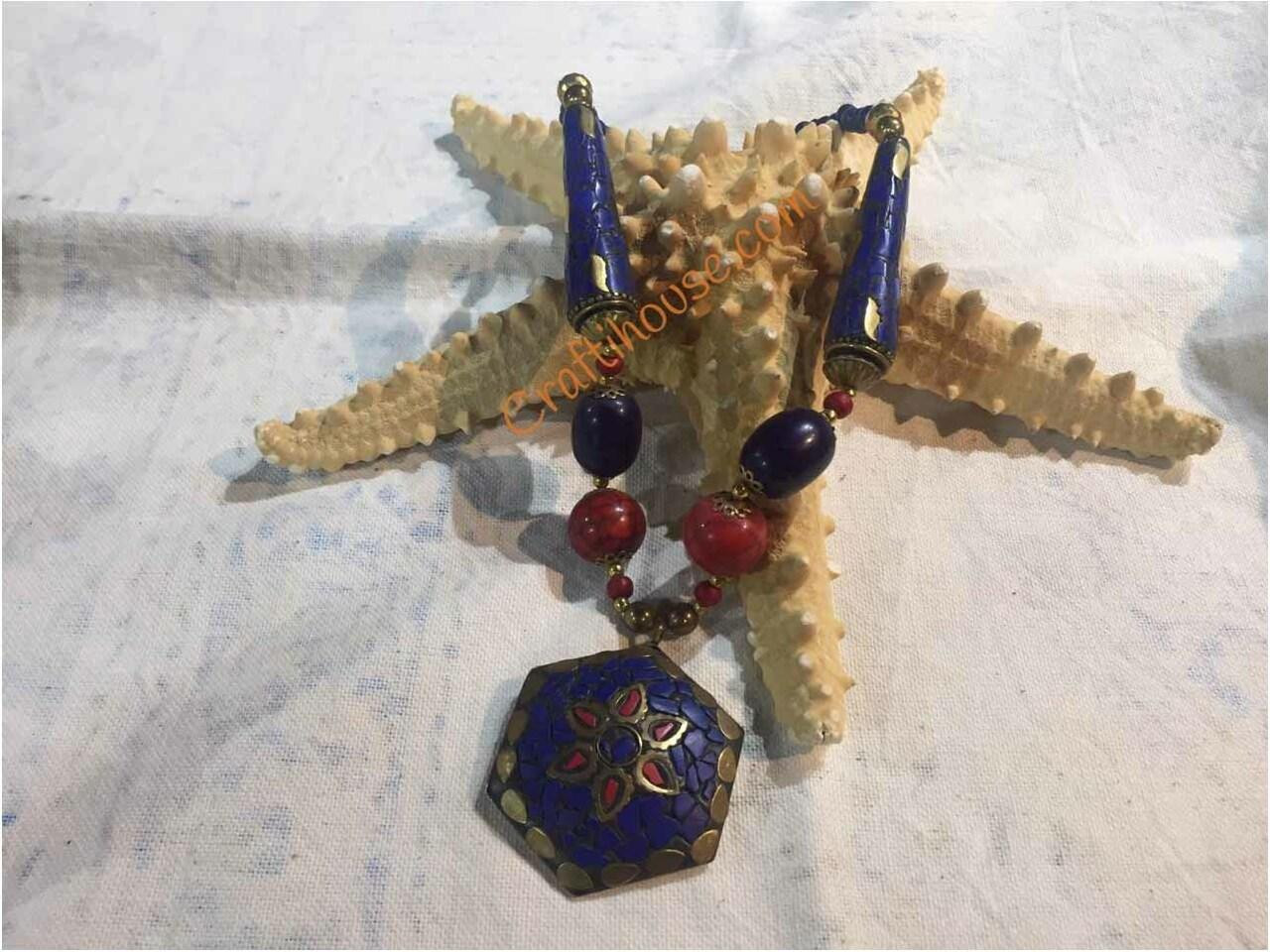 Shop Nepali Handmade Necklace with Tibetan Design