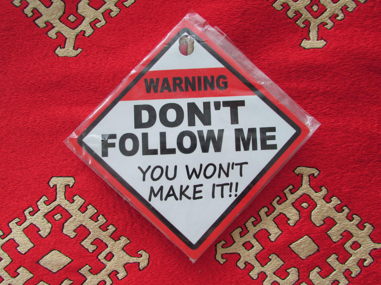 "Do Not Follow Me" Fridge Magnet | Funny Gift for Kitchen