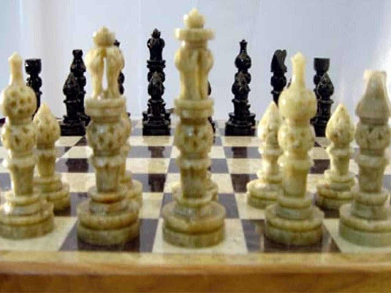 Handmade Stone Chess Set - Perfect Gift for Chess Lovers