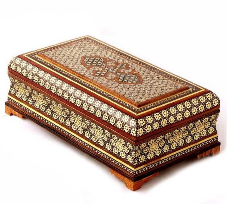 Buy Handmade Syrian Mosaic Jewelry Box - Egyptian Box