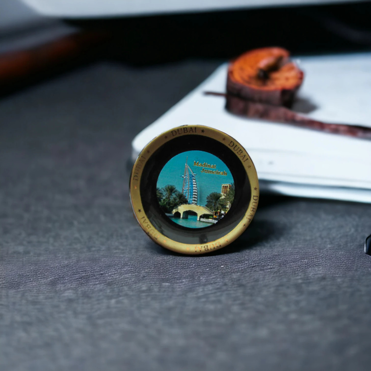 Dubai Souvenir , Printed Ceramic Magnet of Madinat Jumeira in Dubai Dubai Souvenir , Printed Ceramic Magnet of Madinat Jumeira in Dubai
